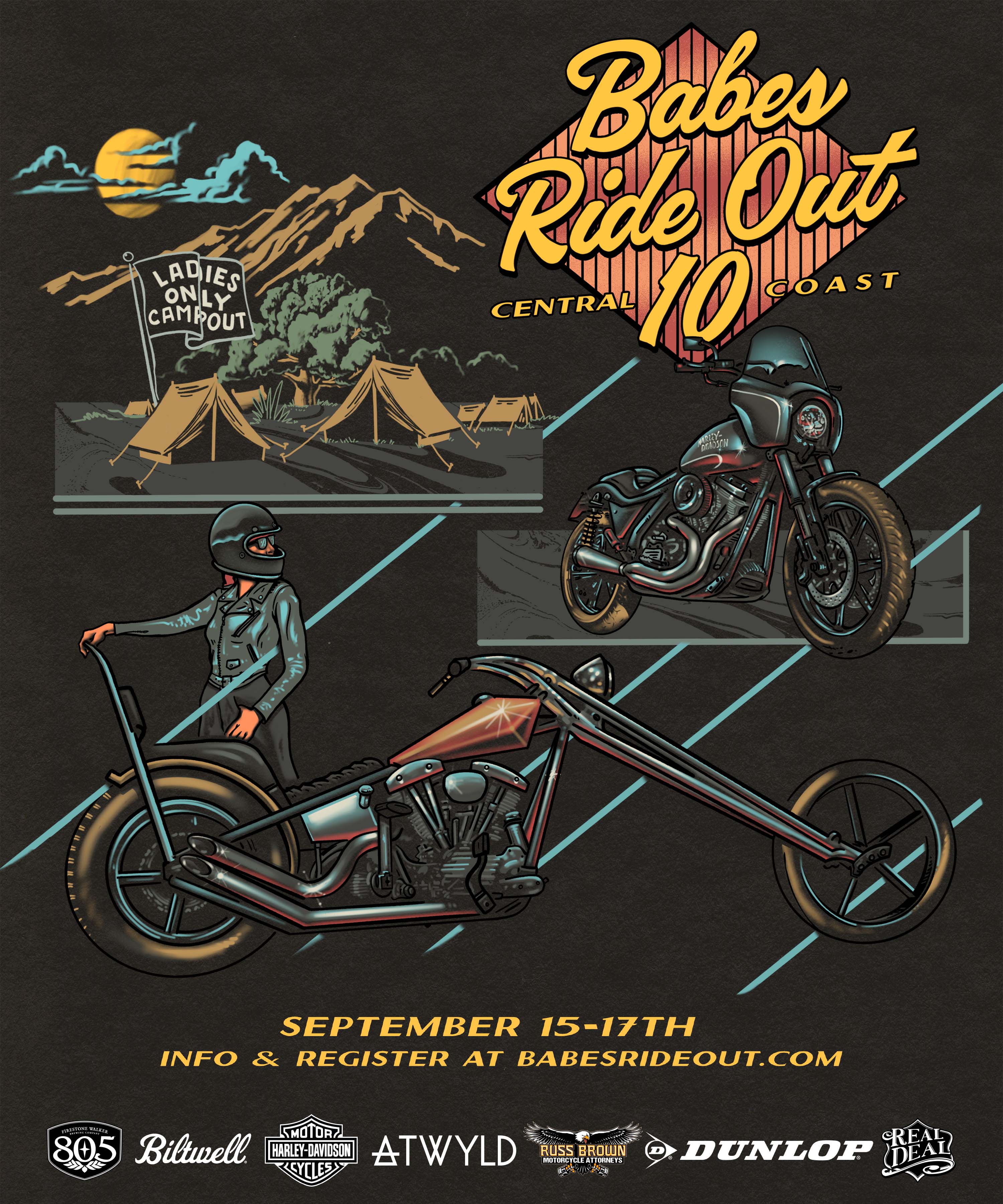 Babes Ride Out x Central Coast 10 x September 15th - 17th Santa Barbar