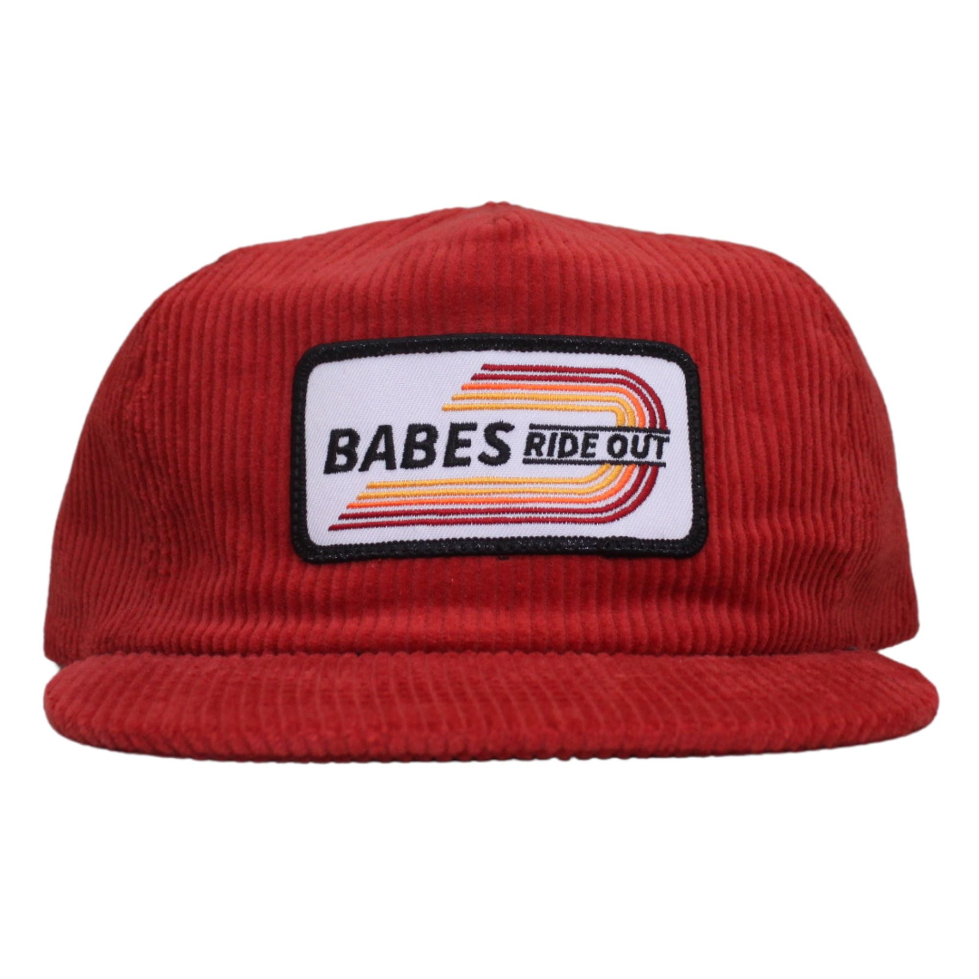 Stripes Corduroy Hat - Maroon – Babes Ride Out