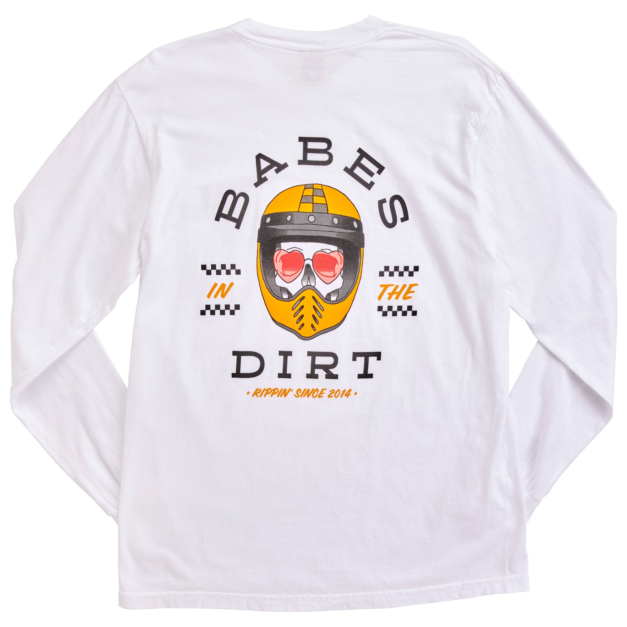 Ride Dirty L/S Tee - White – Babes Ride Out